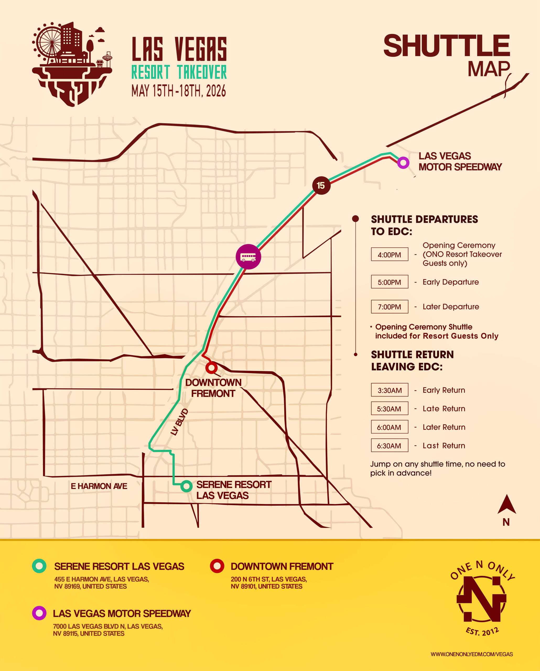 Shuttle Pass 2027 (EDC Las Vegas Speedway) | 3-Day Pass